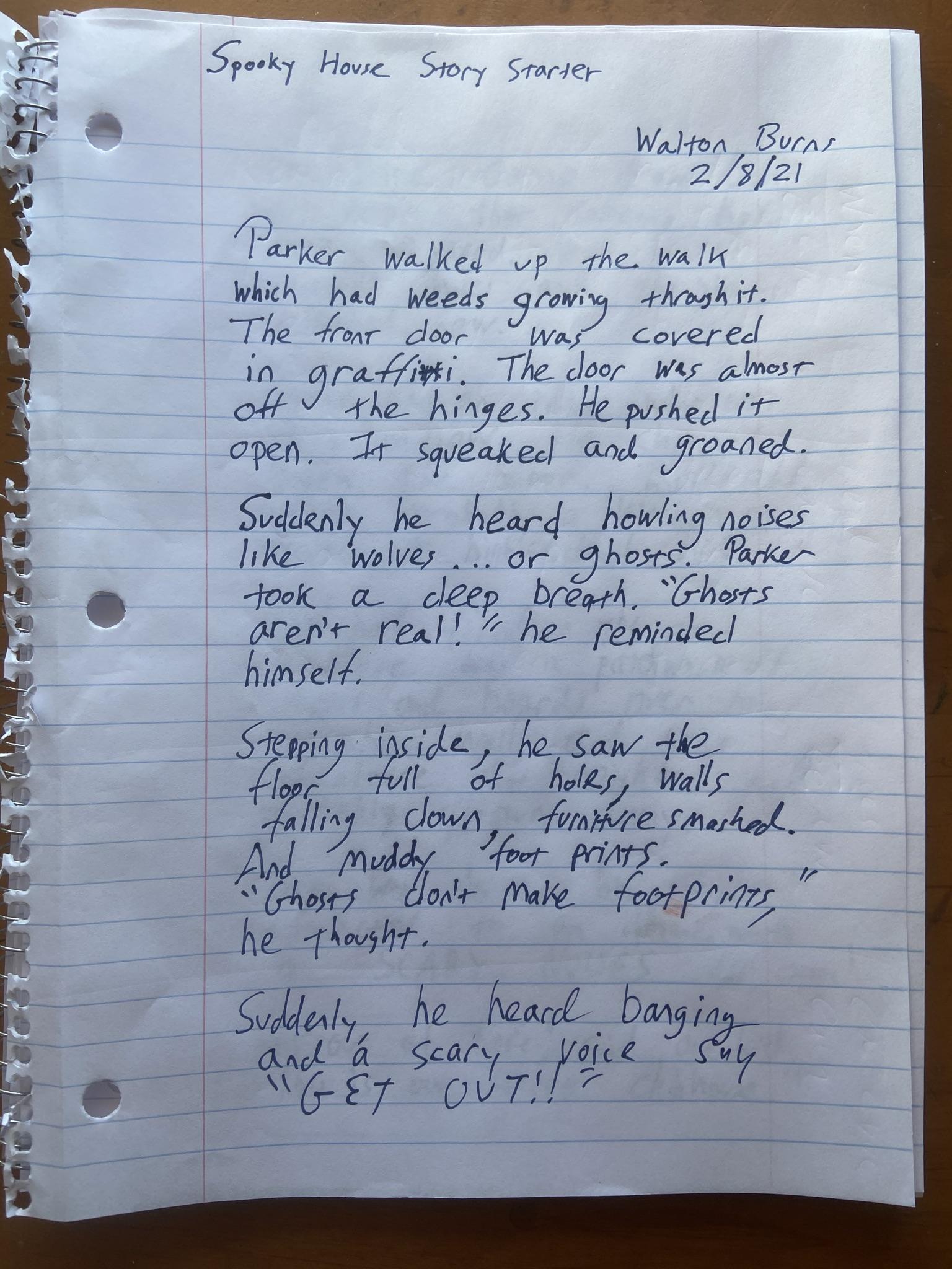 Scary House Story Starter Creative Writing Prompt : Alphabet Publishing