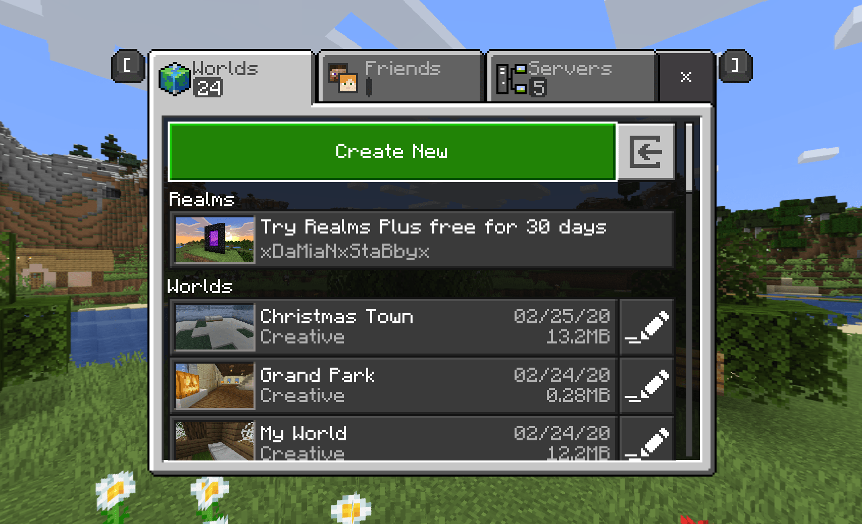 Creating a new world in Minecraft : Alphabet Publishing